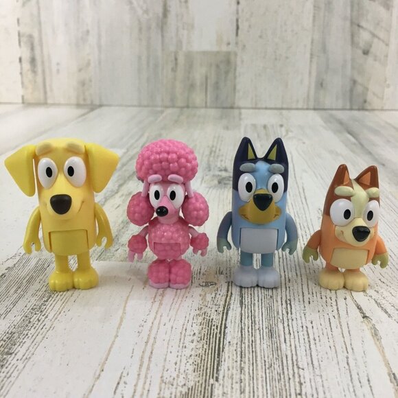 Moose | Toys | Bluey Lot Of 4 Friend Figures Toys Coco Lucky Bluey ...
